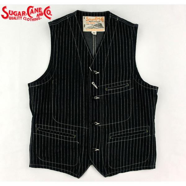《送料無料/SUGAR CANE/WORK VEST》