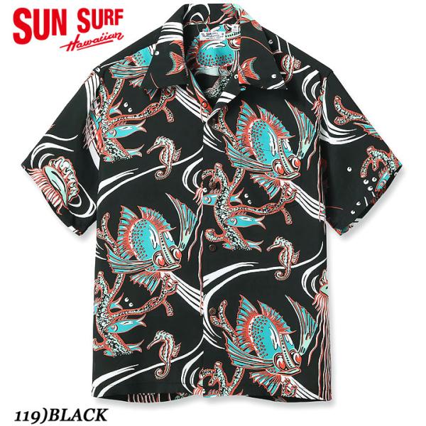 Lot No. SS39417RAYON HAWAIIAN SHIRT“BUG EYED FISH”作品名： “BUG EYED FISH”ヴィンテージ： THE KAHALA年代： 1940年代後期素材： レーヨン羽二重（フィラメントレー...