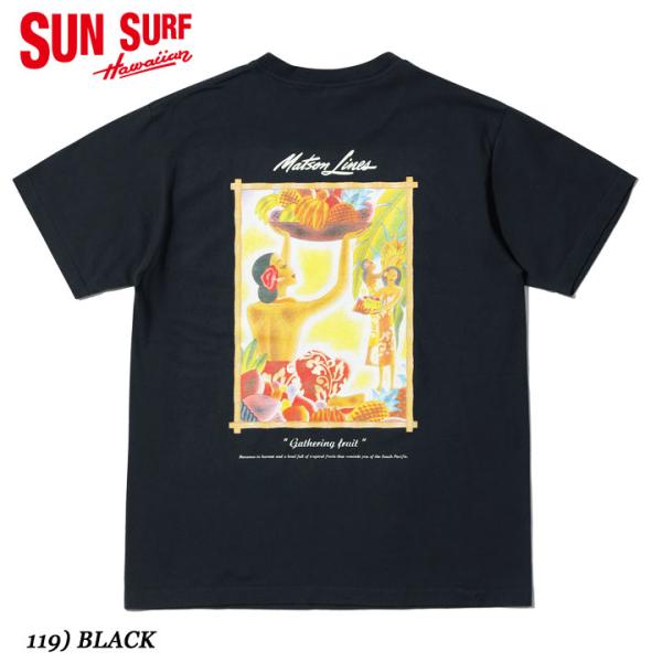 Lot No. SS79351SUNSURF PRINT T-SHIRTS “GATHERING FRUIT”マトソンラインのレストラン・メニューの表紙には美しい女性がモチーフに使われている。この作品ではフルーツ・セラーの女性たちがメイン・...