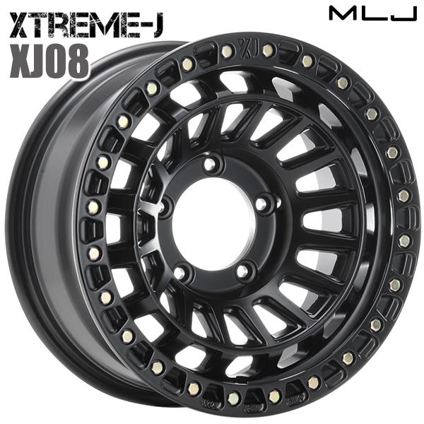アルミホイール新品 1本MLJ XTREME-J XJ08▼参考適合車種▼JB74ジムニーシエラJC74ジムニーノマド ☆リアのみ純正キャップ対応■適合車種につきましては道路運送車両法の保安基準に適合する事を保証するものではありません。 　...