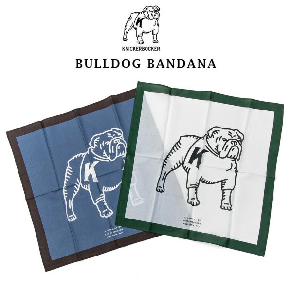 ■KNICKERBOCKER (ニッカーボッカー)KNICKERBOCKER Bulldog BandanaKNICKERBOCKER (ニッカーボッカー)のブランドアイコンとなっているブルドックを大胆にプリントした大判のバンダナです。首に...