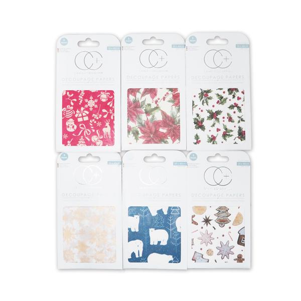 クリスマス柄を集めたお得なDECOペーパーセット