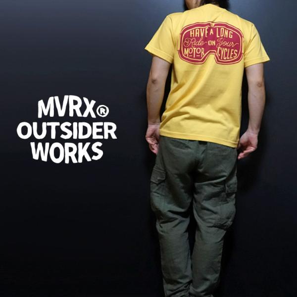 「MVRX OUTSIDERWORKS」半袖コットンTシャツ※「MVRX」および「OUTSIDERWORKS」は登録商標（第6230827号 、 第6215839号）「遊びを極める大人のためのタフな一着。すべてのアウトサイダーへ」「THE ...