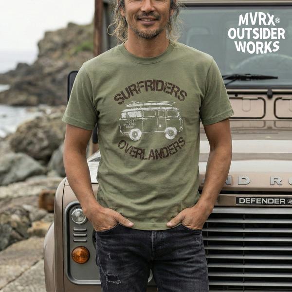 「MVRX OUTSIDERWORKS」のスタンダード半袖Tシャツ※登録商標（第6230827号 、 第6215839号）「遊びを極める大人のためのタフな一着。すべてのアウトサイダーへ」「THE MAVERICKS」で培ったミリタリーの機能...