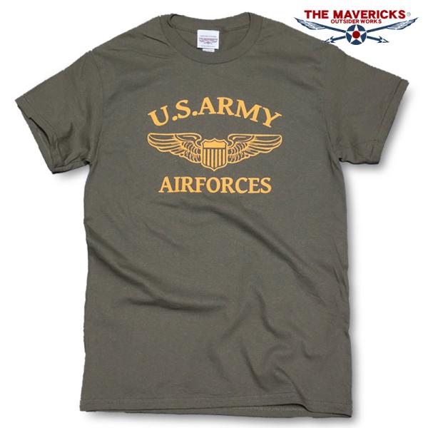★★「ポスト投函便」対応商品です。★★「THE MAVERICKS」ミリタリーTシャツ・6.1オンスUSコットンTシャツ※「THE MAVERICKS OUTSIDERWORKS」は登録商標（登録番号：第6215840号）。●「U.S.Ar...