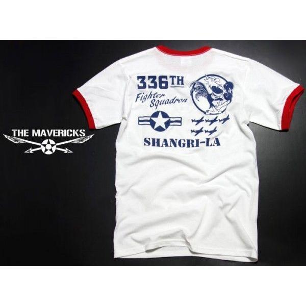 ★★「ポスト投函便」対応商品です。★★Eighth Air Force(第8空軍)のエースパイロット「ドン・S・ジェンタイル」大尉。彼の愛機P-51Bマスタング「Shangri-La」号モチーフのトリムＴシャツです。前面はEighth Ai...