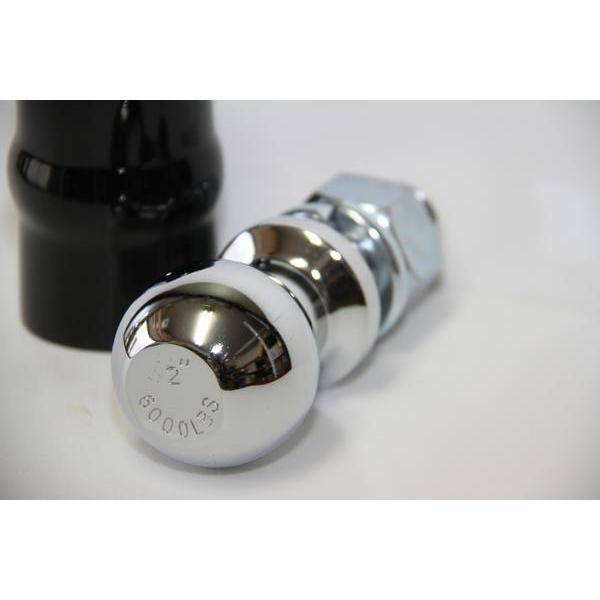 ・CVP＆LONG CHIH　２インチ　ヒッチボールＸ25ｍｍシャフトX50ｍｍレングス＆カバー　5000LBS　スチール・【特価品】新品未使用ですが、輸送中の小傷、小錆があります。・ボールマウント用　・２インチボール、米国規格　クラスII...