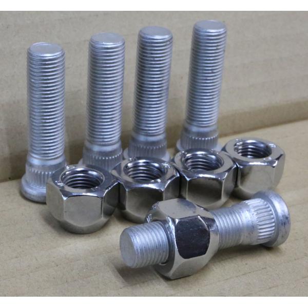 ・Holin　社製 　ハブ用　スタットボルト＆ログナット　54ｍｍ・12.9高強度ボルト　5個セット・ネジピッチ　1/2X20　インチ（USA　スタンダード）・スタットボルトサイズ　・全長　：54ｍｍ・最大径 　：18.2ｍｍ・打込部：14...