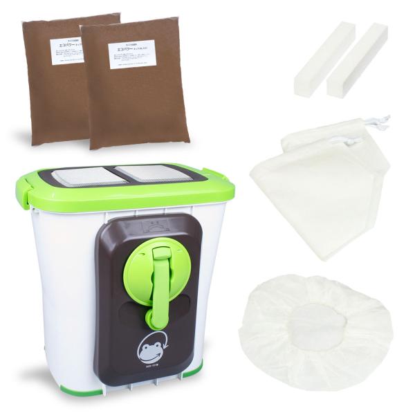 「台所の生ゴミを何とかして減らしたい…」「生ゴミをゴミの日まで置いておくと、ニオイがして困る…」「コンポストは手間がかかって維持するのが大変…」台所に置いて、毎日出る生ゴミを手軽に減量！生ゴミ処理機のロングセラー「自然にカエルS」です。生ゴ...