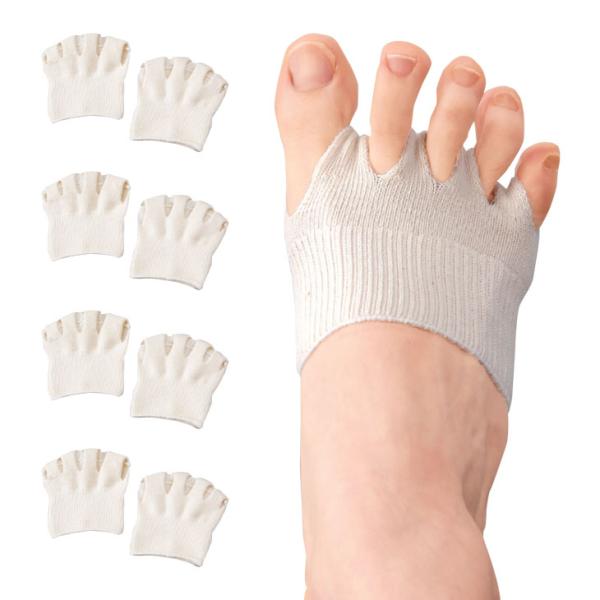 足の横アーチにアプローチしながらムレ対策もするサポーターです。足本来の形である横アーチにアプローチすることで、快適な歩行をサポートします。足先が5本指ソックスの形をしているので、足ムレ・ニオイの対策もできます。足指の間もスッキリさわやか。薄...