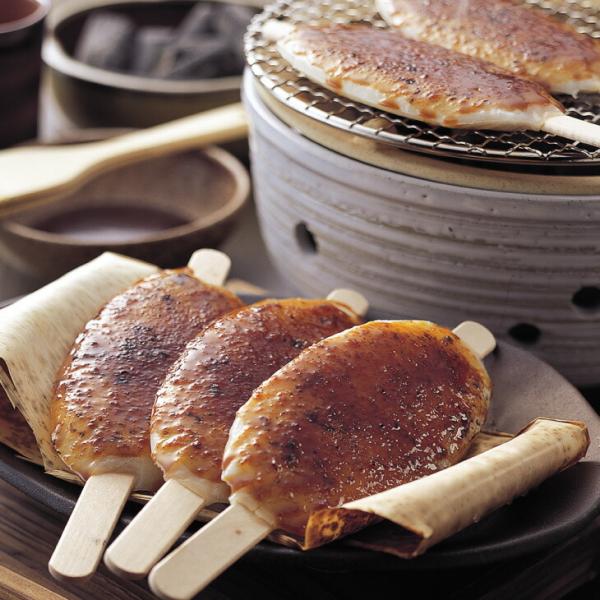 ・オーブントースターで手軽に焼けます。・ごま・くるみの入った香り高い、甘辛いたれが絶妙です。●内容量：約100g×15本(たれ付き)●保存方法/常温●賞味期限/製造日より90日●原産地/日本●加工/岐阜県