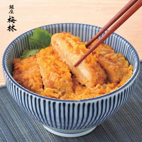 やわらかジューシー！老舗とんかつ専門店の味を手軽に。電子レンジで温めるだけ！とろふわ卵でうまい！銀座梅林・カツ丼の具8食昭和2年創業、銀座で初めてのとんかつ専門店「銀座梅林」監修。「ひと口カツ」や、とんかつに合った「中濃ソース」を考案するな...