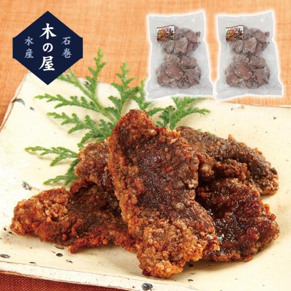 昔ながらの伝統的な「鯨竜田揚げ」。ひげ鯨の熟成させた刺身用赤肉を使用しているので冷めても柔らかいのが特徴。低カロリー・高タンパク質で体にもうれしい鯨肉です。老舗メーカー「木の屋石巻水産」伝承の生姜醤油ダレでしっかり丁寧に味付けした逸品です。...