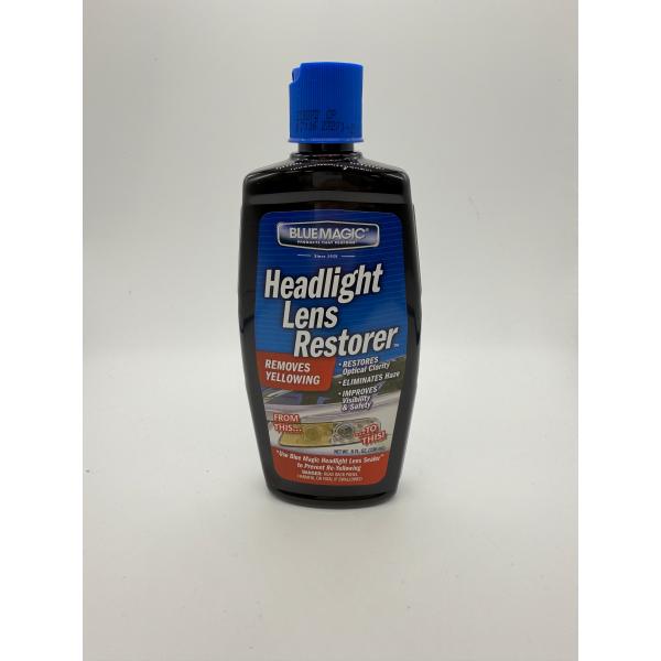 ブルーマジック BLUE MAGIC Headlight Lens Restorer 236ml ヘッドライト 黄ばみ くすみ除去[容量] 236ml[用途] 自動車のライトカバー【施工例】●使用前に良く振ってください。●ヘッドライトの砂や...