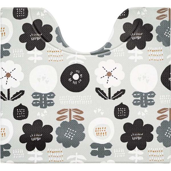 オカトー(Okato) スキマにピタっ！拭けるPVCトイレマット(キンプ) ・マットについている折り目によりスキマにぴったりとフィットするので、尿ハネや汚れをしっかりガード。・汚れても拭き取れる、お洗濯不要なトイレマットです。