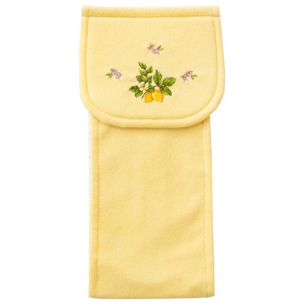 オカ(OKA) プロヴァンス シエル トイレットペーパーホルダーカバー イエロー (かわいい トイレ おしゃれ 可愛い 北欧 ストック収納付き) ・サイズ：34cm×17cm×2cm・仕様:成型部品を通す隙間が「厚さ4mm以上、幅が113m...