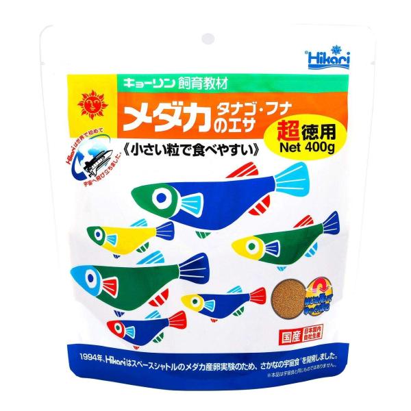 Hikari(ヒカリ) メダカのエサ 超徳用 400グラム (x 1) ・原産国:日本・本体サイズ (幅X奥行X高さ) :18×4.5×20cm・本体重量:0.4kg