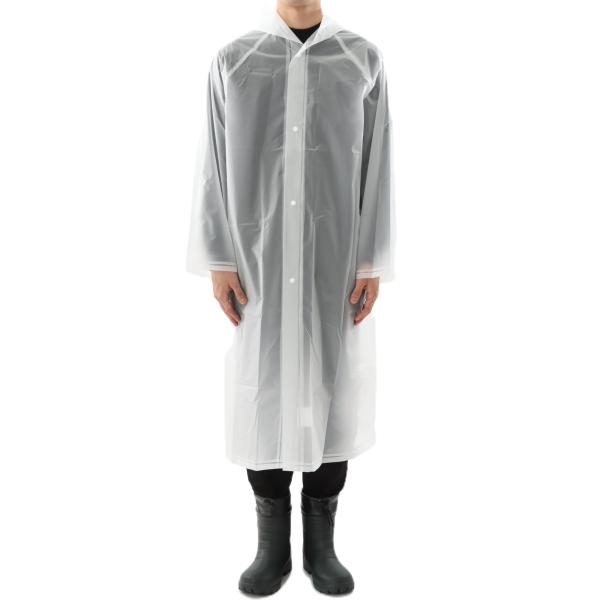 [ウィンターチェリー] レインコート 環境にやさしい EVAレインコート 1250 クリア 120cm(着丈) ・サイズ:120cm・本体重量:174g・素材:EVA