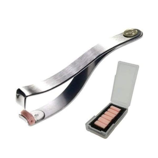 Prima shogyo カールアップ C-2000, ステンレス製ハンドメイドまつ毛用カーラー, 替えゴム6個付き ・その他： 上まつ毛 人差し指を眉の部分に当てて固定するようにすると、根元から安定してカールアップできます。下まつ毛 逆さ...