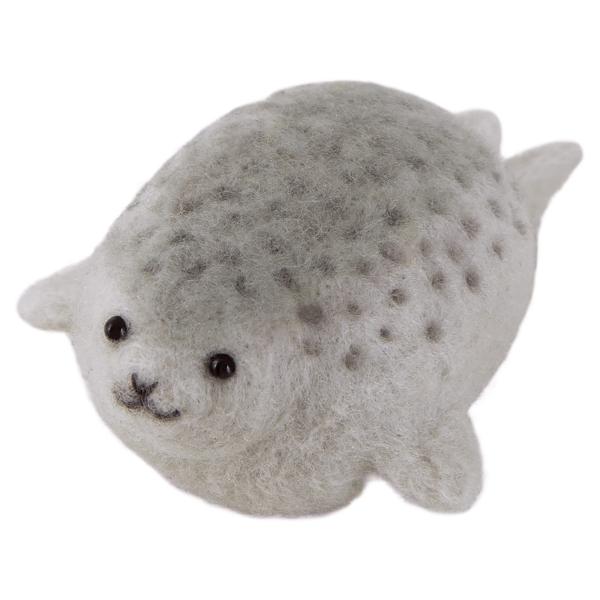 ハマナカ(HAMANAKA) Hamanaka ハマナカ 羊毛フェルトキット 『ニードルフェルトでつくるどうぶつたち ワモンアザラシ H441-604』 ・サイズ:長さ約9cm・デザイン:須佐沙知子・パック内容:アクレーヌ、目、レシピ・用意...