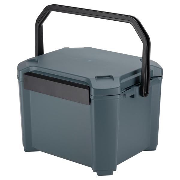 JEJアステージ 座れる 高保冷力 クーラーボックス COREFLUX (コアフラックス) インディゴグレー 26L 日本製[幅500×奥行411×高さ340mm]レジャー スポーツ 部活 アウトドア キャンプ 鍵穴付き お弁当 釣り 仕切...