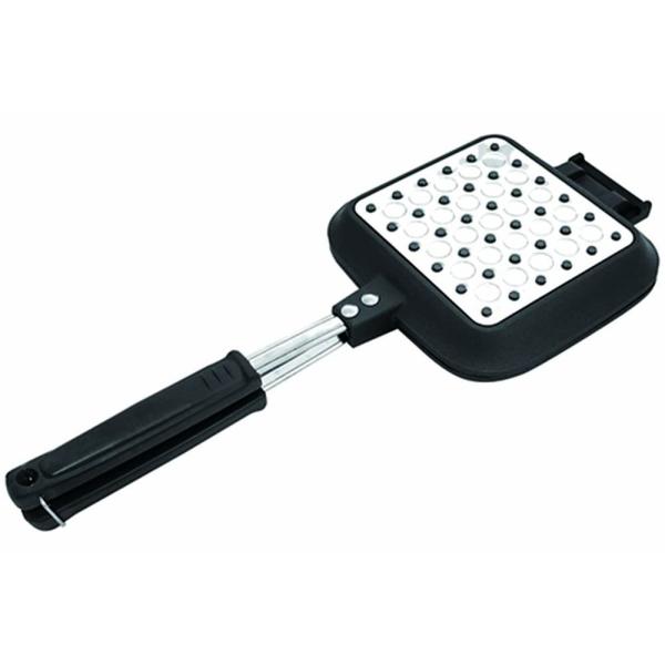 杉山金属 ホットサンドメーカー 直火 IH サンドdeグルメ 日本製 ・サイズ/外寸:約16×37.5×4cm、内寸:約13.4×14.4×1.7cm・仕様/対応熱源:ガス火、IH(100V/200V)、食洗機:非対応・重量:1.18kg