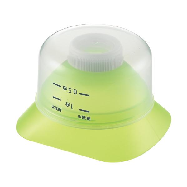 曙産業 ロート グリーン 日本製 ペットボトルを米びつとして使える漏斗 お米の計量・保存・移し替えがこれひとつ 冷蔵庫のドアポケットや野菜室にぴったり収まる 米びつろうと PM-431 ・サイズ（約）：幅11.0×奥9.7×高6.9cm・素...