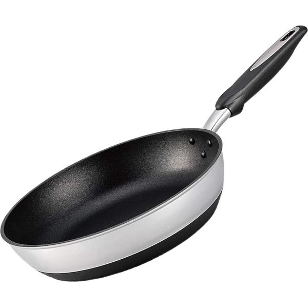 北陸アルミ フライパン 28cm アルミ IH対応 日本製 全面均一加熱 時短フライパン 丈夫 frying pan made in japan アルミ鋳物製 キャスト 熱変形に強い 木柄 木ハンドル 金属ヘラ使用 累計販売数100万枚 テ...