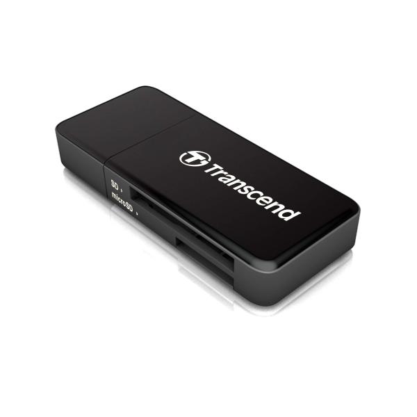 トランセンドジャパン Transcend USB 3.1 Super Speed カードリーダー (SD/SDHC UHS-I/SDXC UHS-I/microSDXC UHS-I 対応) ブラック 2年保証 TS-RDF5K ・インターフ...
