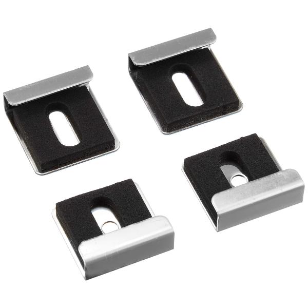 東プレ(Topre Corporation) 取り付け用金具 交換用鏡対応 シルバー 5mm厚ミラー用 取り付け簡単 日本製 NP-20 4個入 ・1セット金具4ヶ入り、5?厚の板鏡取付用金具です。・サイズ:高さ3cm×幅3cm×奥行1.1...