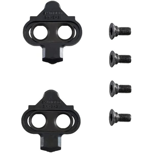 シマノ(SHIMANO) リペアパーツ クリートセット SPD用 SM-SH51 シングルリリース クリートナットなし ISMSH51J ブラック ・Y4249820Aの後継品・シマノパート:ISMSH51J