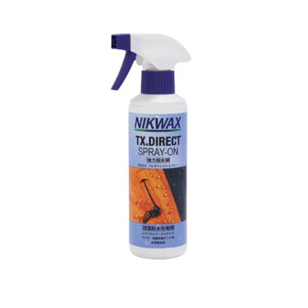 ニクワックス(NIKWAX) TXダイレクトスプレー 【撥水剤】 EBE016 ・ニクワックスの主成分(白色)が表面に残ったまま乾かすと、そのまま色むらに仕上がります。余分な主成分をふき取ってから乾かしてください。・ハンディスプレー・容量 ...