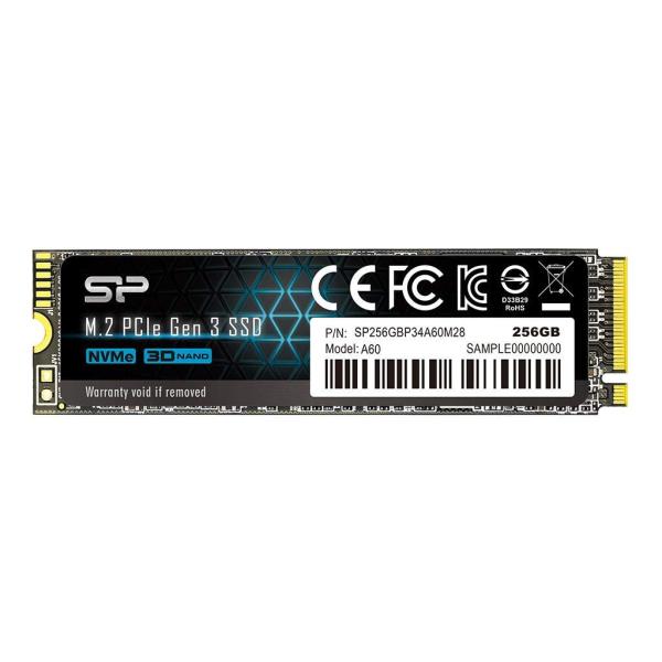 シリコンパワー SSD 256GB 3D NAND M.2 2280 PCIe3.0×4 NVMe1.3 P34A60シリーズ 5年保証 SP256GBP34A60M28 ・NVMe 1.3対応・ゲーマーの様々な要求にもこたえる、高速、高性...