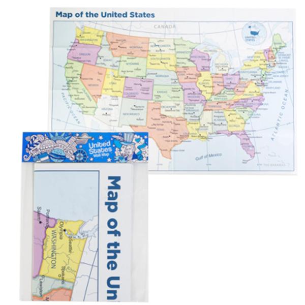 Superior Mapping Company 合衆国ポスターサイズウォールマップ 40 x 28インチ 都市記載 1 Map ・Includes (1) - 40 x 28インチ アメリカ合衆国地図・タイムゾーンと大陸分水界が記されてい...