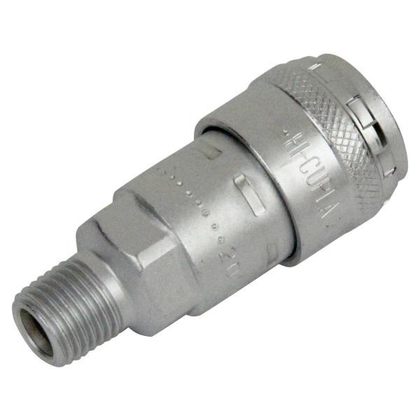 SK11(エスケー11) ハイカプラ Rc(PT)1/4 めねじ ワンタッチ 200-20SM AS-32 ・仕様:めねじ取付用・加工:クロームメッキ、本体:鋼鉄、シール:ニトリルゴム・常用圧力:1.5MPa・相手側取付サイズ:Rc(PT)...