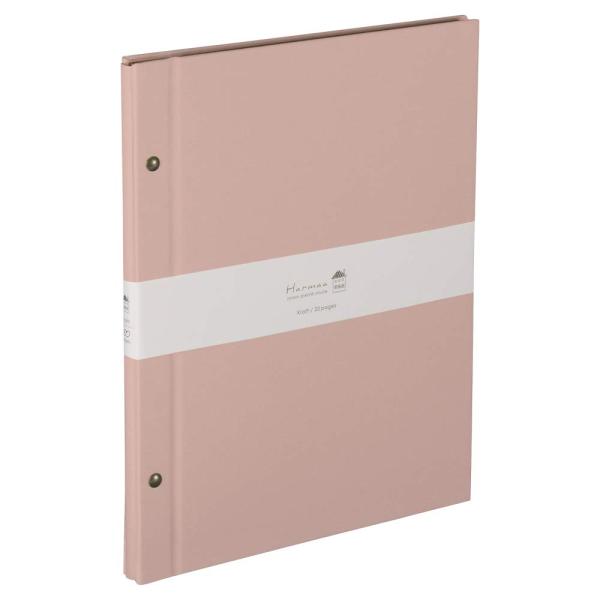 ナカバヤシ Harmaa（ハルマー） 外ビス式アルバム A4サイズ A-HRA4-301-P ピンク ・台紙:A4サイズ・プラコート台紙(クラフト)10枚(貼付有効サイズ:タテ285×ヨコ190mm)・布地表紙(綿)・本体寸法:タテ303×...