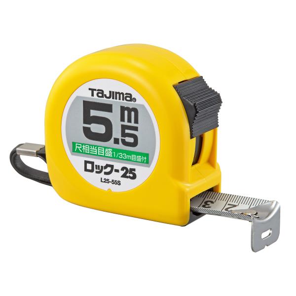 <div class="product_wrapper">  <div class="title">タジマ(Tajima) コンベックス 5.5m×25mm ロック25 尺相当目盛付 L2555SBL</div...