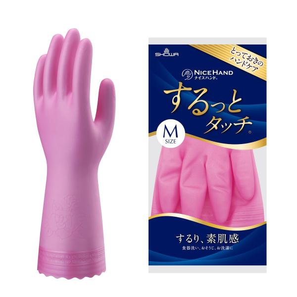 <div class="product_wrapper">  <div class="title">ショーワグローブ(Showaglove) 炊事手袋・ハンドケア ナイスハンド するっとタッチ Sサイズ ルビーピンク...