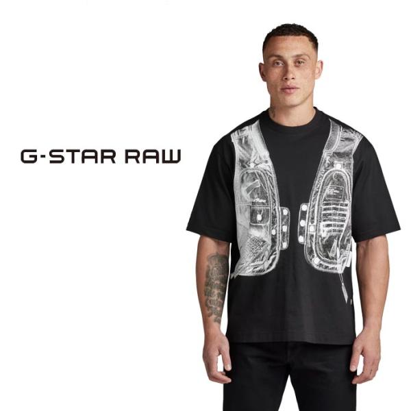 【ブランド名/商品名】ジースター ロウ G-STAR RAW Tシャツ 半袖 メンズ SATURATED EYE LOOSE T-SHIRT D24427-C336【デザイン】ジースターから新作Tシャツが登場!!Archive Vest B...