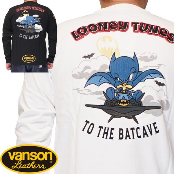 【ブランド名/商品名】VANSON バンソン ルーニー テューンズ コラボ LOONEY TUNES ロングTシャツ トゥイーティー メンズ 100周年 LTV-2501【デザイン】バンソンから新作Tシャツが登場!!バットマンに扮したトゥィ...