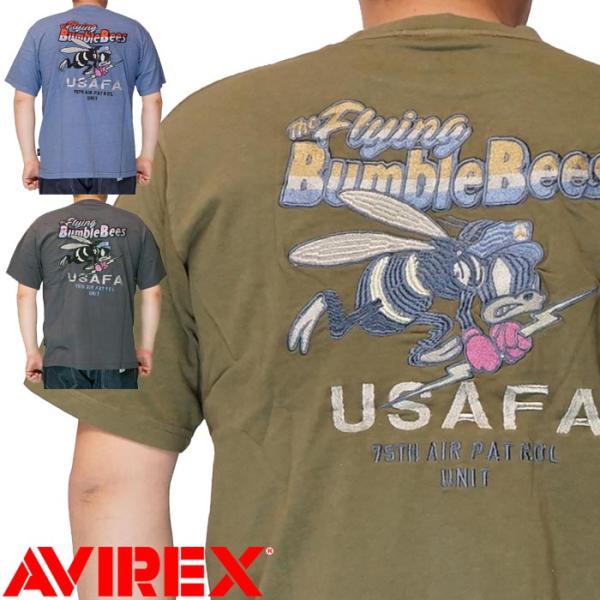 【ブランド名/商品名】AVIREX アビレックス アヴィレックス Tシャツ 半袖 メンズ TOPGUN TOMCAT トップガン トムキャット 783-5134026【デザイン】AVIREXから新作Tシャツが登場!!BUMBLE BEESを...
