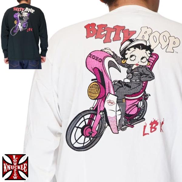 【ブランド名/商品名】ローブローナックル LOW BLOW KNUCKLE ベティブープ コラボ Ｔシャツ 長袖 メンズ 特攻 ヤンキー ロンT 595859【デザイン】ローブローから新作Tシャツが登場!!ヤンキーなベティちゃんを落とし込ん...