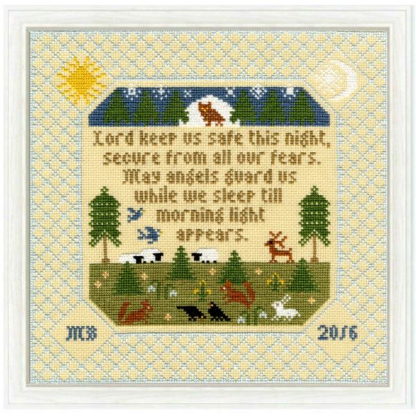 ★わかりやすい日本語解説付きです★【 キット内容 】  布（16-count parchment coloured Zweigart社製 Aida） 刺繍糸（Madeira社製 cotton） 刺しゅう針　詳細図案　英文説明書　日本語解説　...