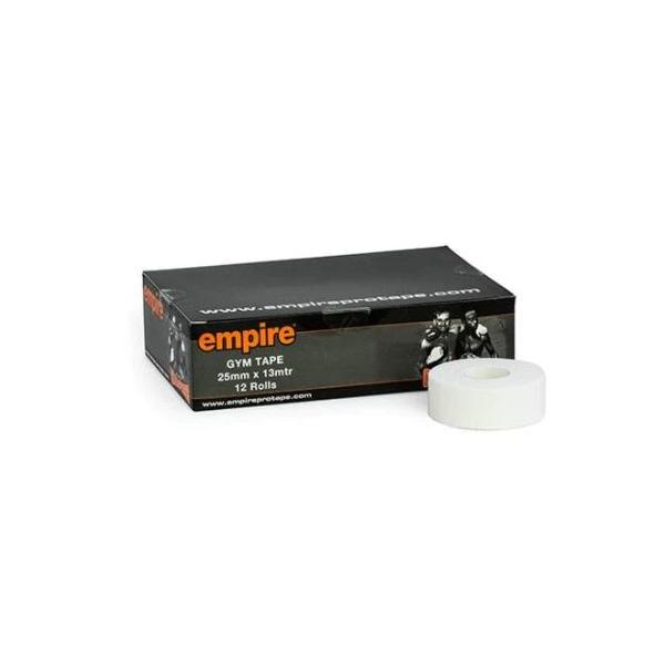 Empire Protape [エンパイア プロテープ]　　箱売り/ボックス　GYMテープ（白） 2.5cm×13m　 BOX（12ロール入り）　／　テーピングテープ バンデージ バンテージ 試合用テープ スポーツテープ 総柄 ロゴ柄 総合...