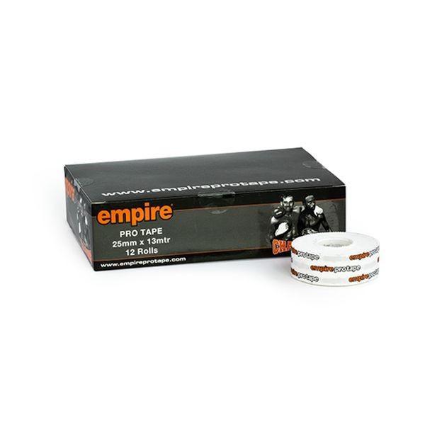 Empire Protape [エンパイア プロテープ]　　箱売り/ボックス　ロゴ　2.5cm×13m　 BOX（12ロール入り）　／　テーピングテープ バンデージ バンテージ 試合用テープ スポーツテープ 箱売り 白 ホワイト 総柄 ロゴ...