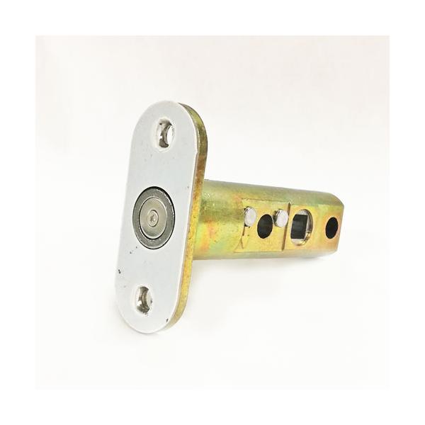 事業停止したHINT印の吉田工業製の特殊な室内錠用ラッチです。戸を閉めるとマグネット式のラッチが飛び出す機構です。破損パーツの交換に。