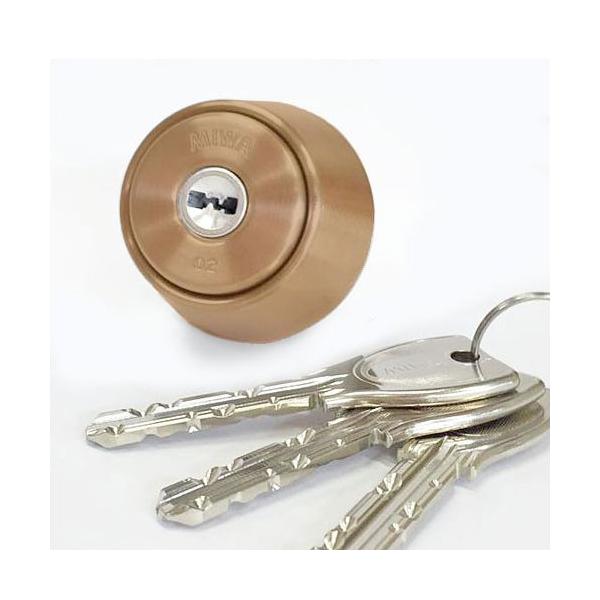 美和ロックのディンプルキー「PR」装着のシリンダーです。キー3本付き。タイトルの型式（もしくはフロント刻印）等に対応します。※一部長座付き等の場合は戸厚解散が変わることがありますのでお気を付けください※戸厚、色が異なると価格も変わることがあります