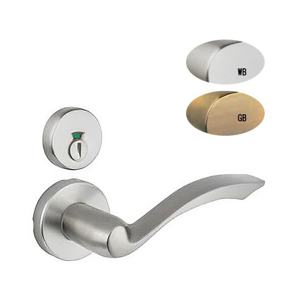 KODAI（古代）ブランドの長沢製作所製、室内錠です。WB（ホワイトブロンズ＝シルバー）、GB（ジャーマンブロンズ）と、AB（アンティックブロンズ）、HB（ヘアーラインゴールド）、GT（チタンゴールド）は価格が異なるため別のカートになります...