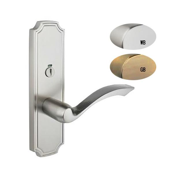 KODAI（古代）ブランドの長沢製作所製、室内錠です。WB（ホワイトブロンズ＝シルバー）、GB（ジャーマンブロンズ）と、AB（アンティックブロンズ）、HB（ヘアーラインゴールド）、GT（チタンゴールド）は価格が異なるため別のカートになります...