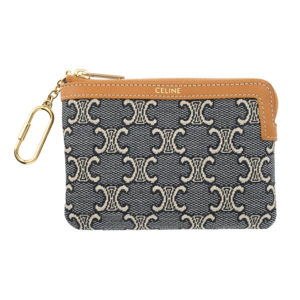 セリーヌ / CELINE / コインケース / キーリング付きコインケース【2026年春夏新作】モデル：COIN PURSE JACQUARD TRIOMPHE ALL OVERサイズ：約縦9.5cm×横13cm×厚み1.5cm素　材：表...